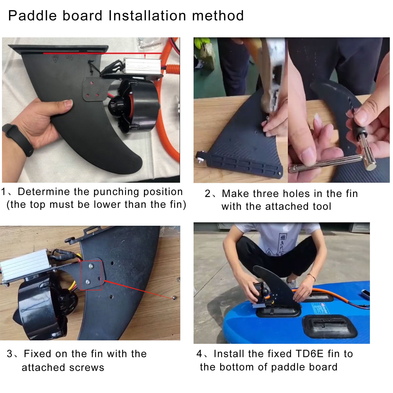 TD6E CW&CCW 24V 14kg 800W Underwater Thruster For Kayaks Fishing Boat ...