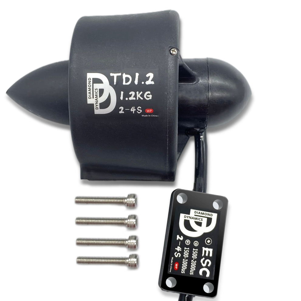 TD1.2 ESC 12V Sea Water ROV AUV Small Waterproof Underwater Thruster ...