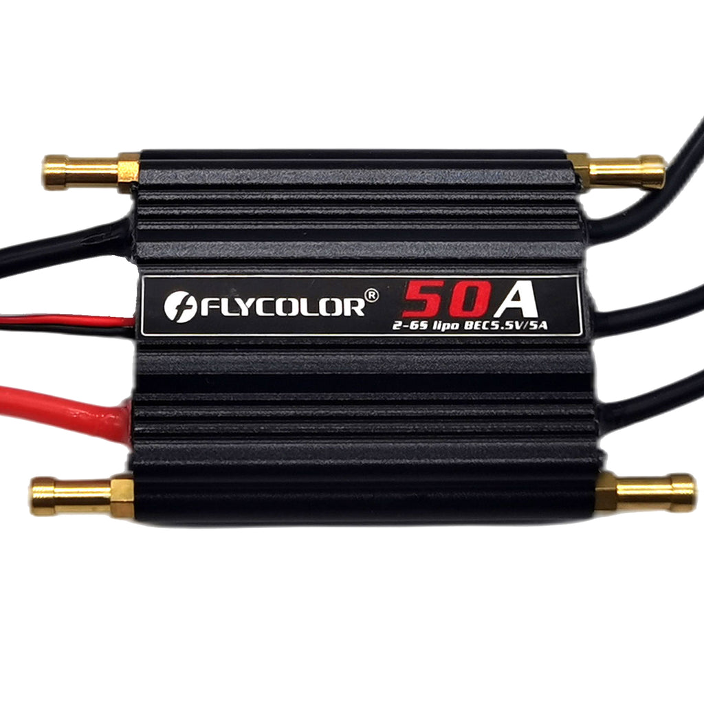 Flycolor 50A Electronic Speed Controller Waterproof Brushless ESC | Ho ...