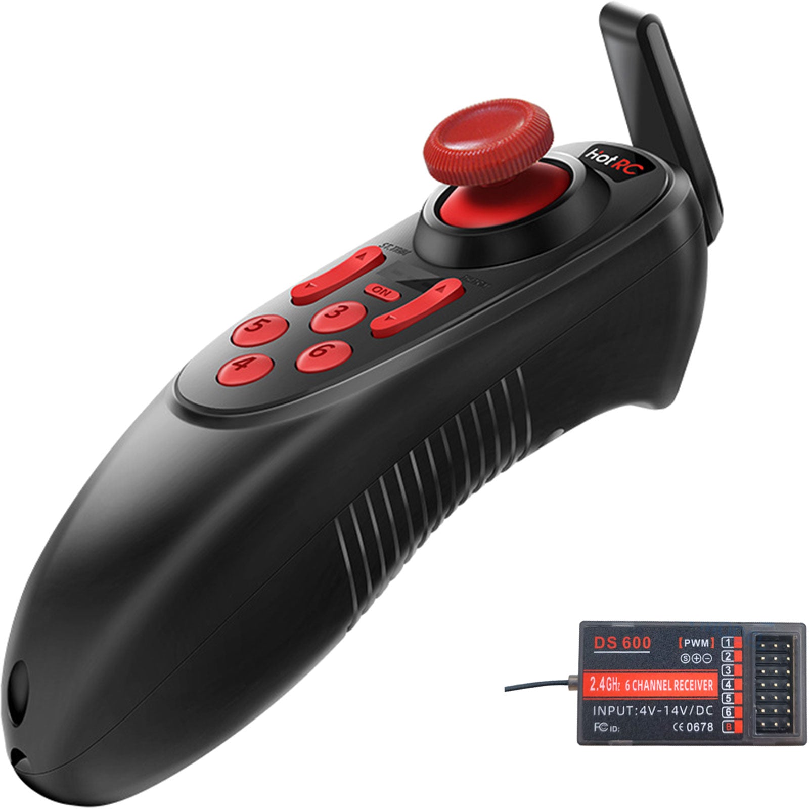 DS600 2.4G 6CH Radio Transmitter Remote Control – HobbyWater