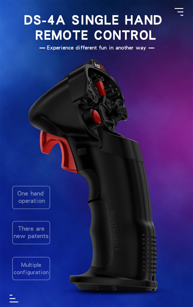 Hotrc DS-4A 2.4G 4CH radio transmitter remote control 400m Control Dis ...