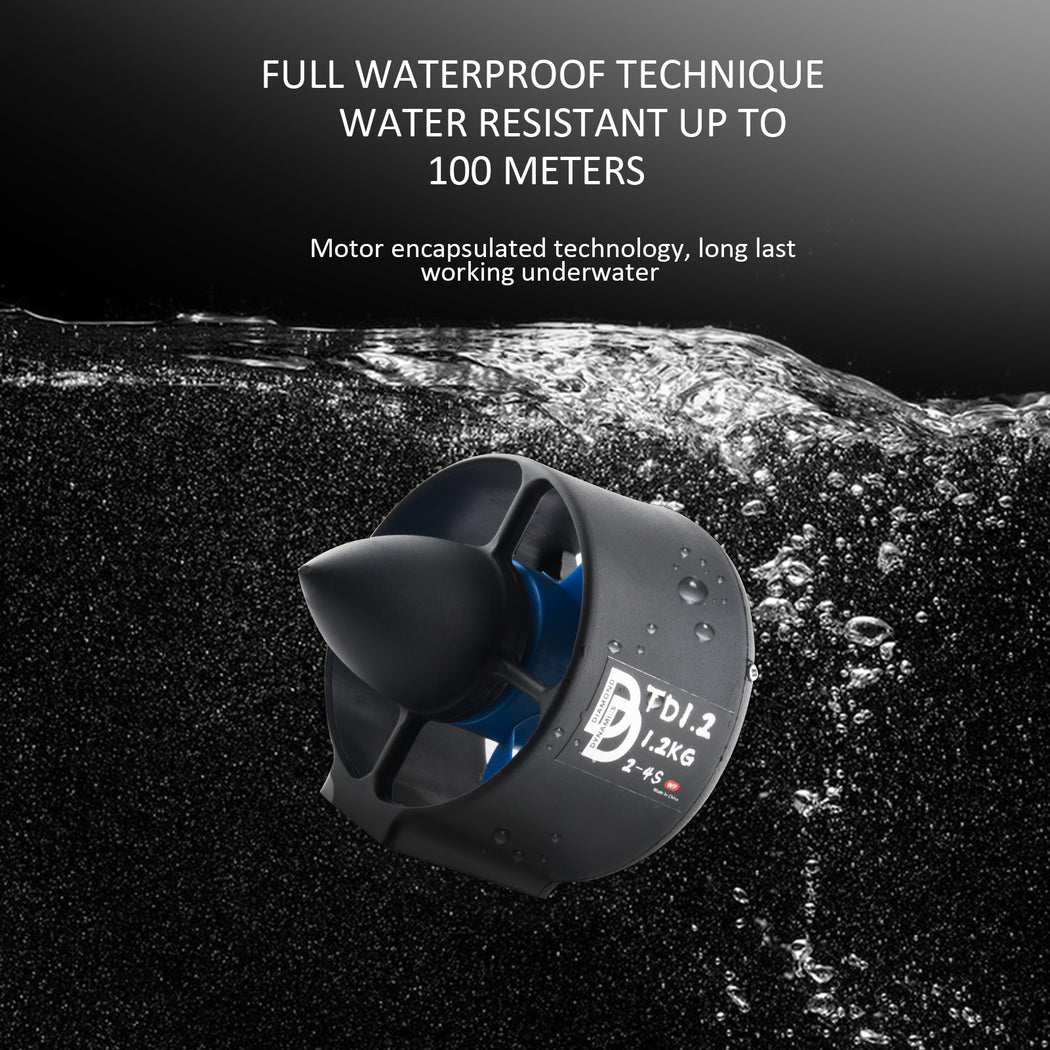 TD1.2 ESC 12V Sea Water ROV AUV Small Waterproof Underwater Thruster ...