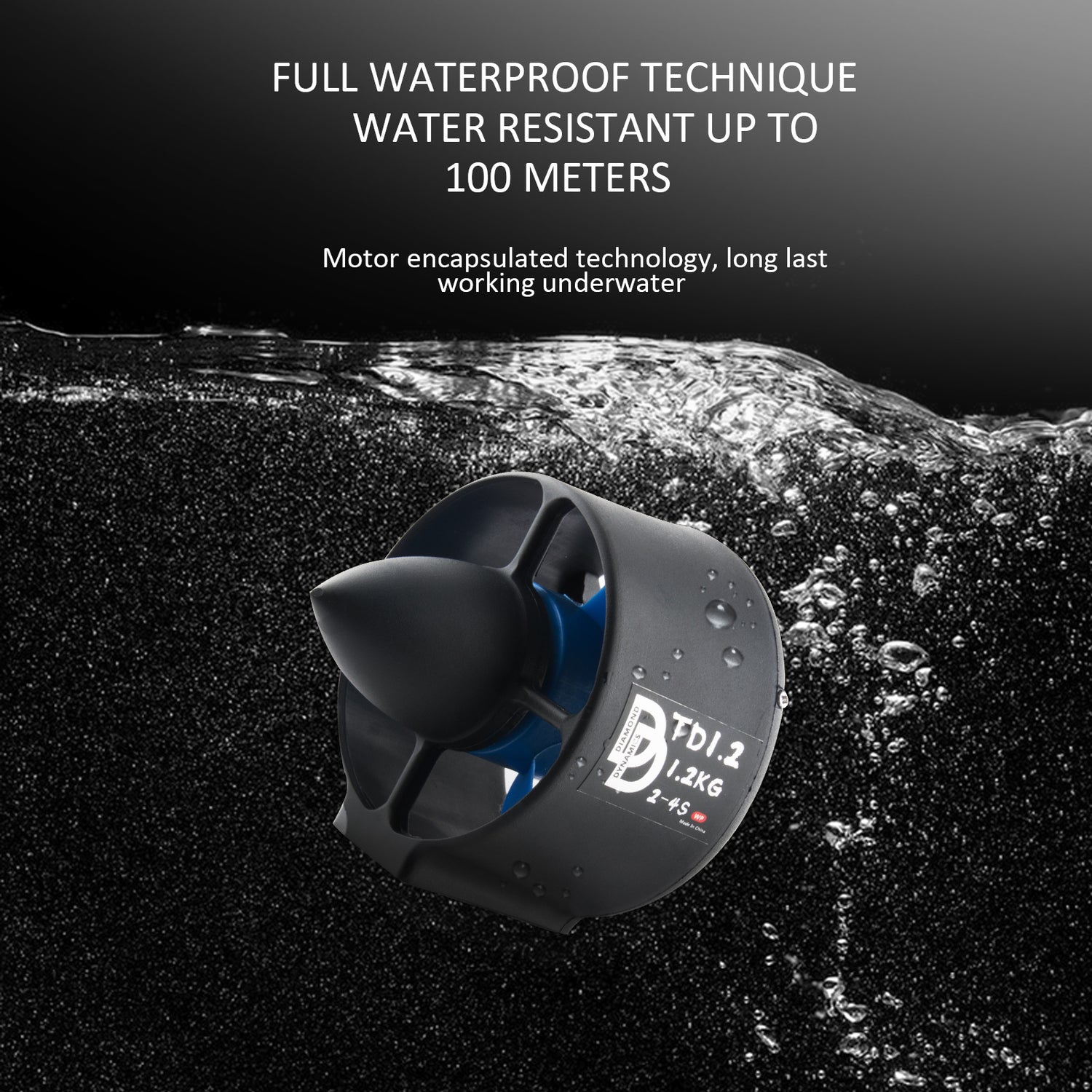 TD1.2 ESC 12V Sea Water ROV AUV Small Waterproof Underwater Thruster ...