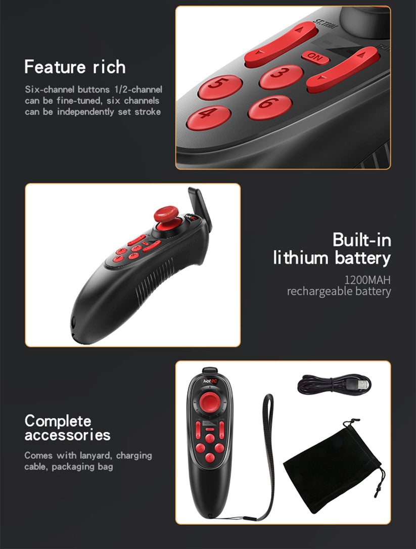 DS600 2.4G 6CH Radio Transmitter Remote Control – HobbyWater