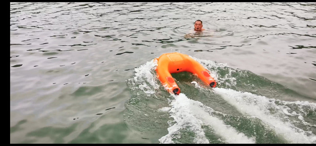 DD 24V 20KM/h electric remote control U-shaped rescue boat lifebuoy on ...