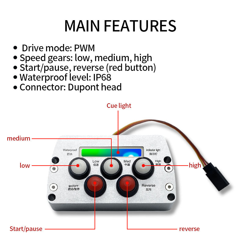 Waterproof control box for Hobbywater underwater thrusters – HobbyWater