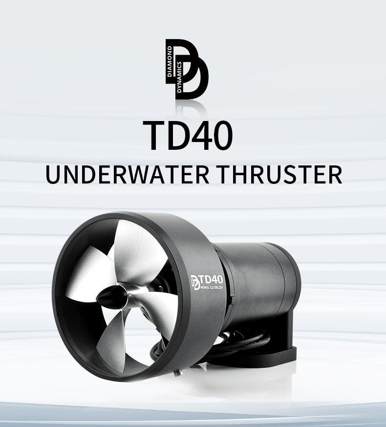 TD40 All Metal Underwater Thruster 50V 40kg | Hobbywater – HobbyWater